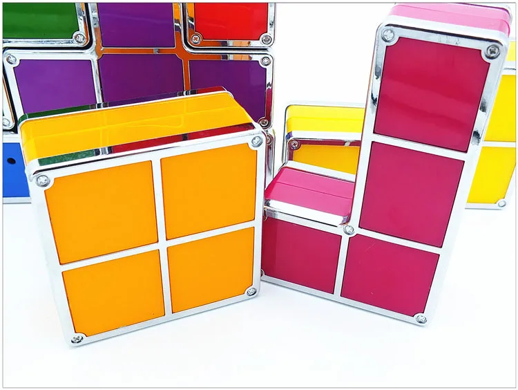 Diy Stackable Led 7 Colors Interlocking Induction Novelty Desk Lamp For ...