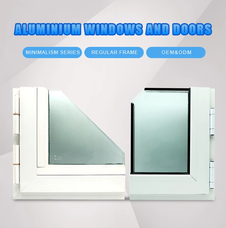 Sun Protect Window Aluminum Frame Vertical Double Glazed Vertical ...