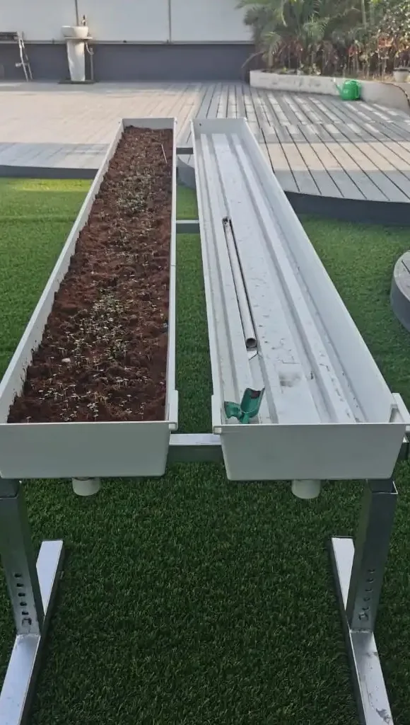 Vertical Substrate Trough Slotted Pvc Planting Bag Gutter For ...