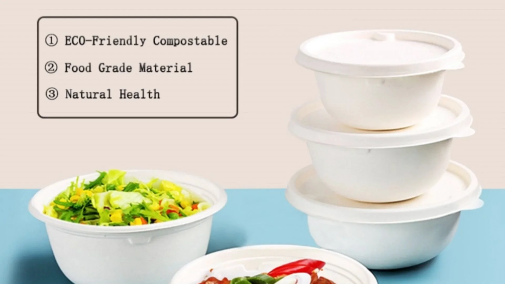 Best Quality Paper Compostable Microwavable Biodegradable Sugarcane ...