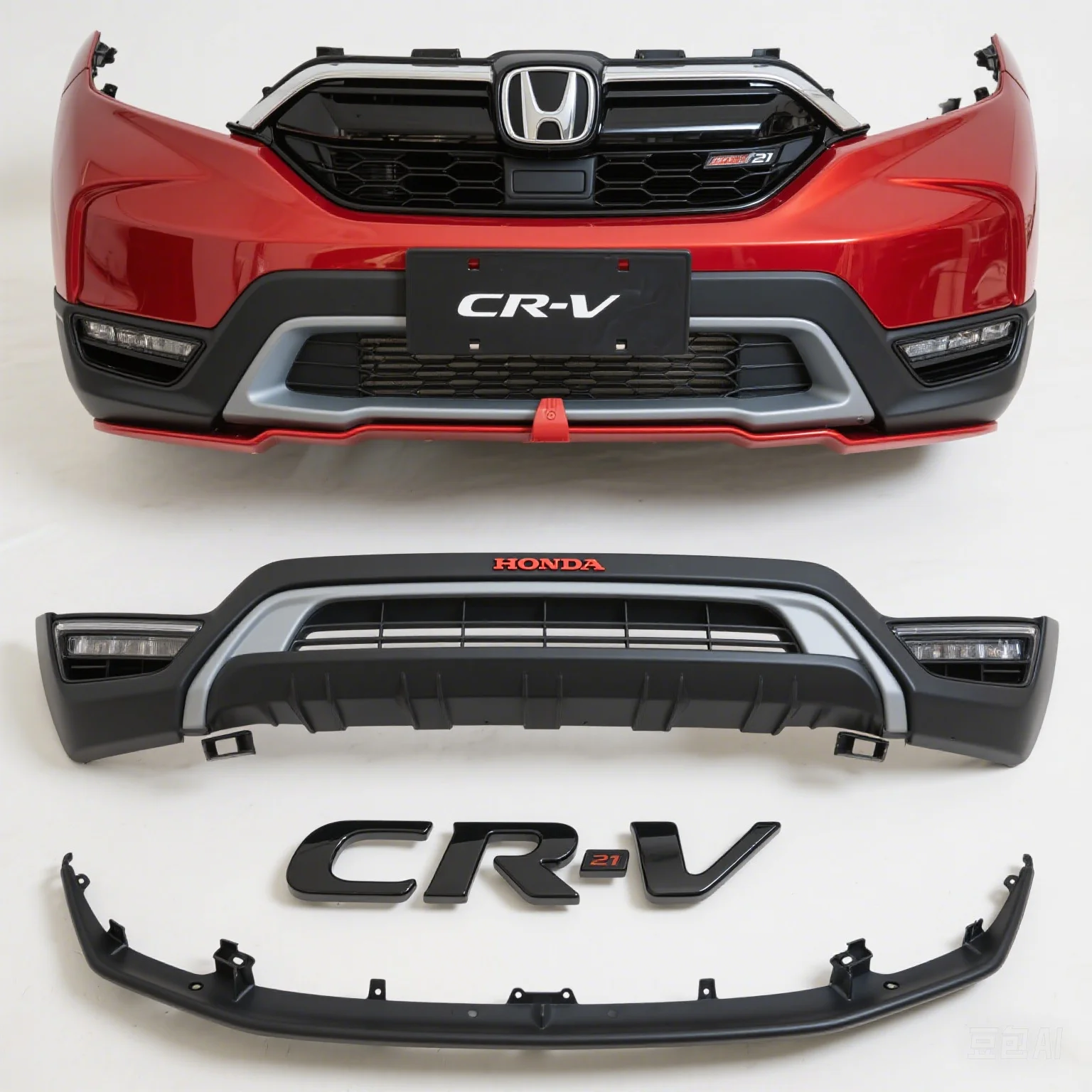 2020-2022 Honda CR-V Plastic Front Bumper Kit for Upgrade & Retrofit OEM