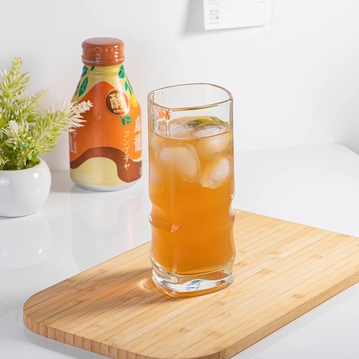 Square Glass Cups Highball Drinking Glasses For Water Wine Beer ...