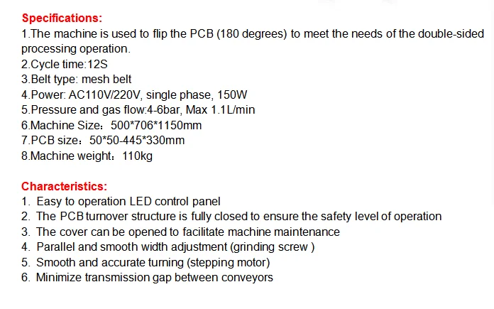 Easy Operation Pcb Turnover Machine Used To Flip The Pcb (180 Degrees ...