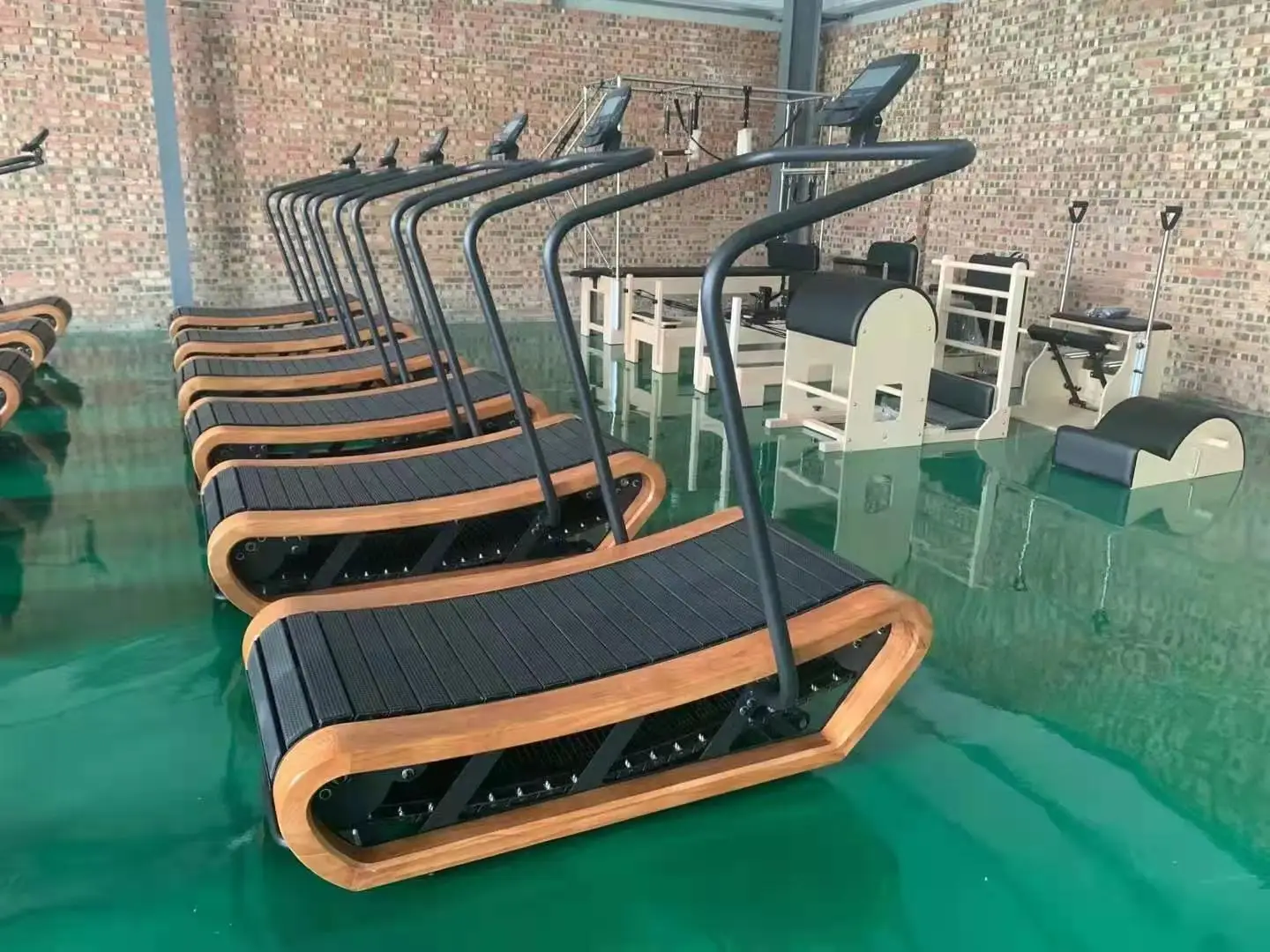 Home Use Unpowered Wood Curved Treadmill Running Machine - Buy Running ...