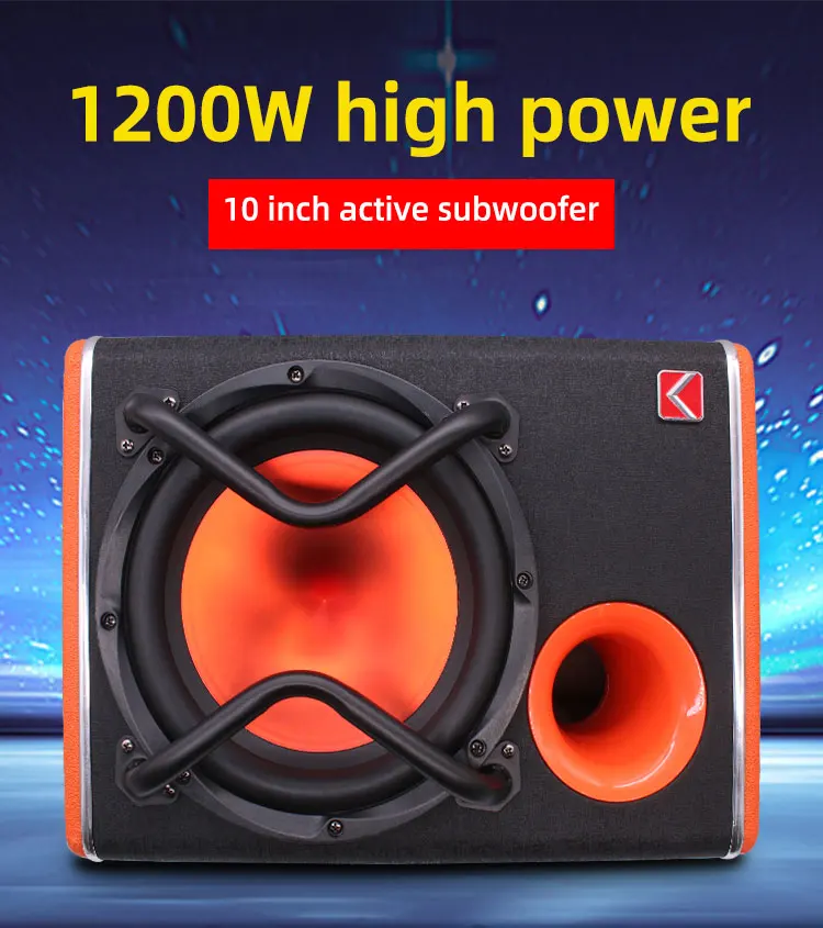 Factory Wholesale 1200W Big Power Trapezoid Car Subwoofer 10 Inch ...