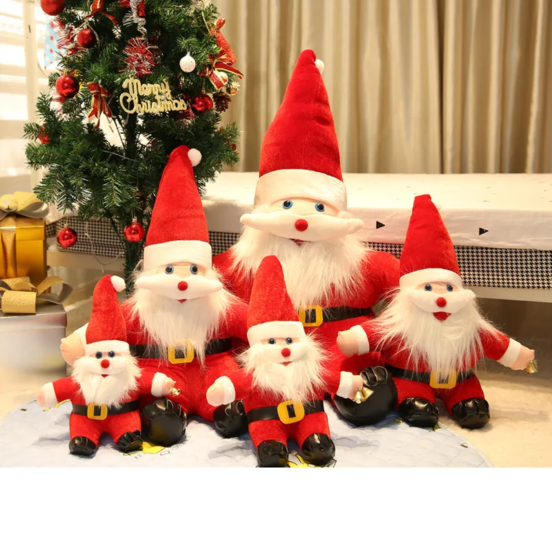 Happy Festival Christmas Santa Plush Toys Custom Your Design Low Moq ...