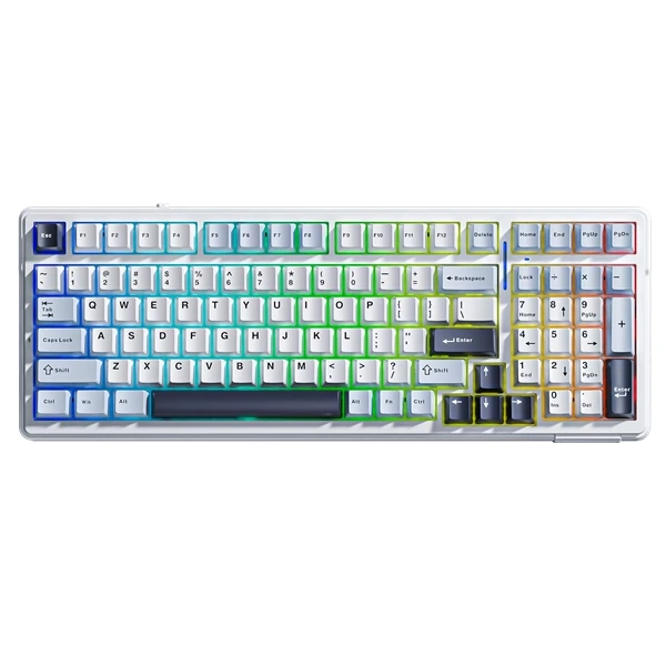 AULA F99 Mechanical Keyboard BT 5.0/2.4G Wired Gasket-mounted Gaming ...