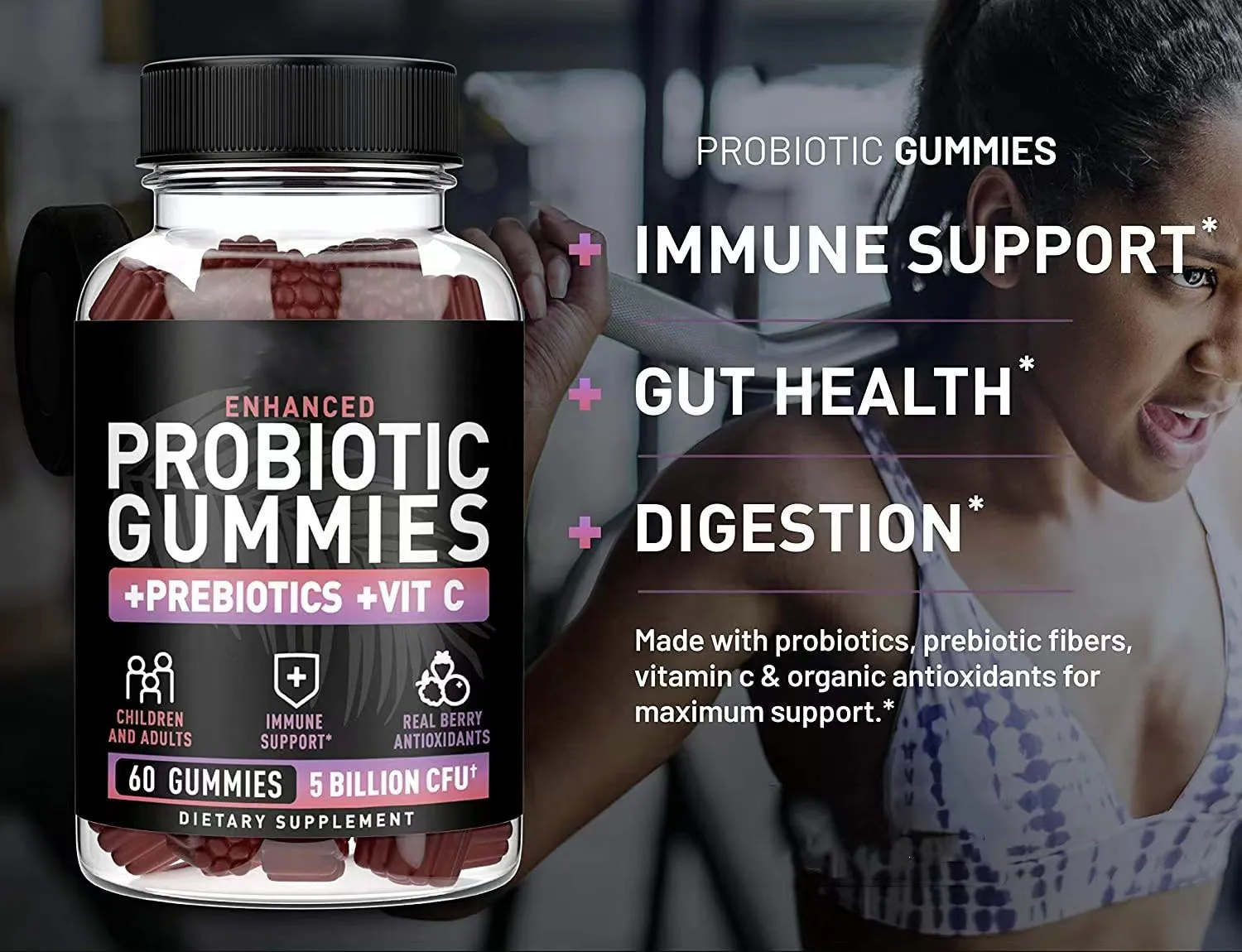 Factory Price Enhance Immunity Gummies Probiotic Women's Probiotic Gummies - Buy Probiotic ...