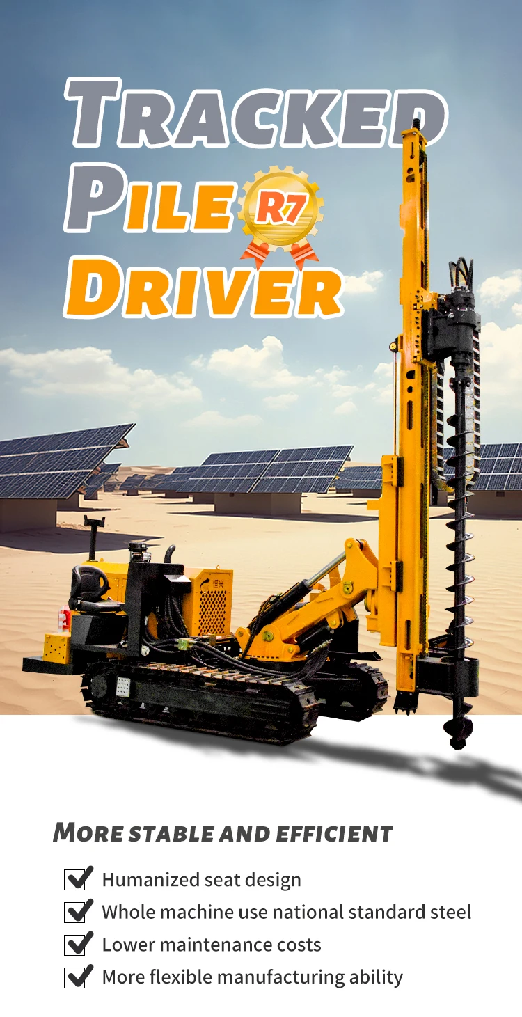 With Yc360 Hydraulic Hammer For Pv Solar Pv Photovoltaic Plant,Hengxing ...