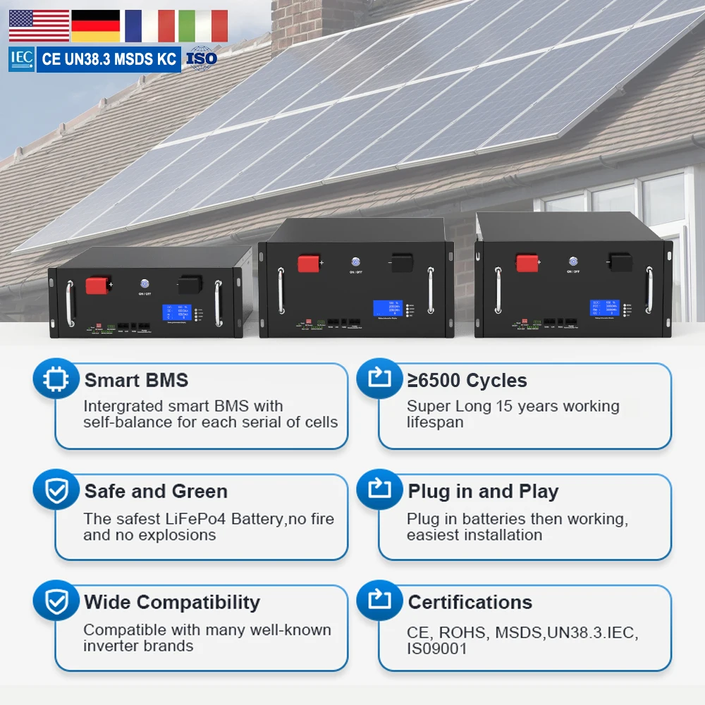 DELONGTOP 15KWH Lithium Ion Battery - Reliable Energy Storage