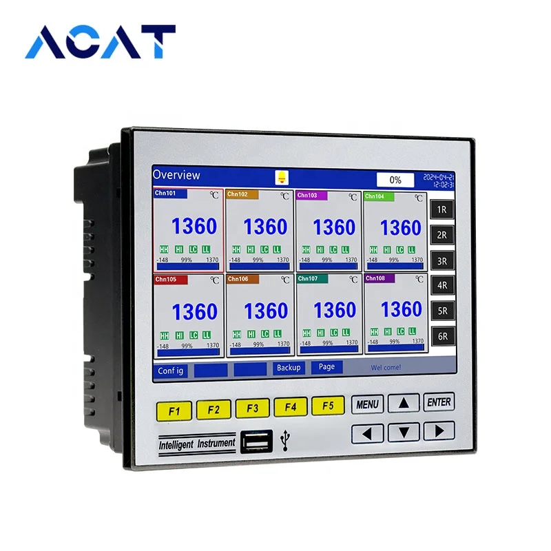 4-20ma data logger acquisition system panel mount multi channels ...