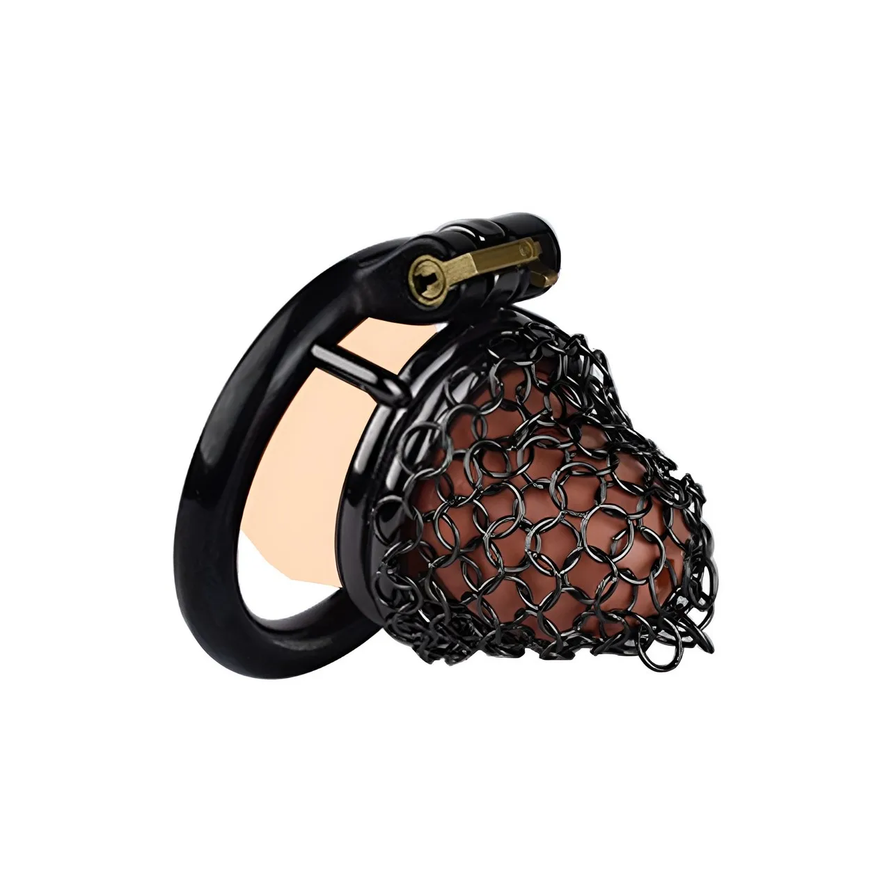 Frrk Metal Ventilate Chastity Cage For Male New Hollow Mesh Cock Lock Increase Air Flow Bdsm ...