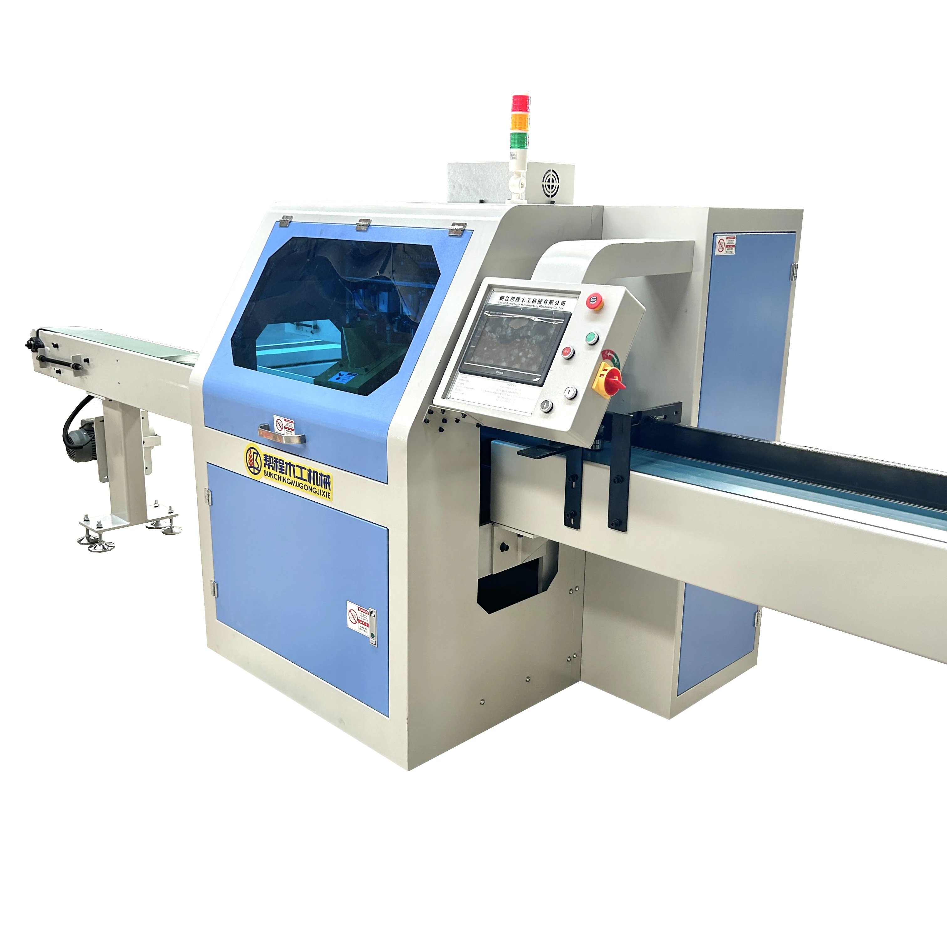 Throughfeed Optimising Crosscutting Saw - Automatic Wood Cutting Machine
