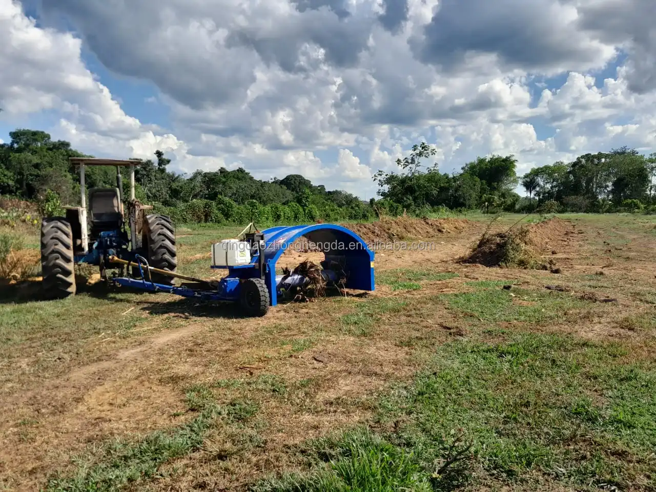 Hinda Tractor Towable Compost Windrow Turning On Small Farm/compost ...