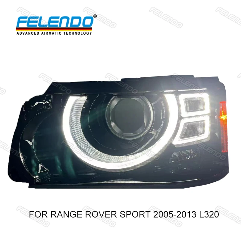 FELENDO Car Full LED Head LightsFor Range Rover Sport 2005-2013 ...