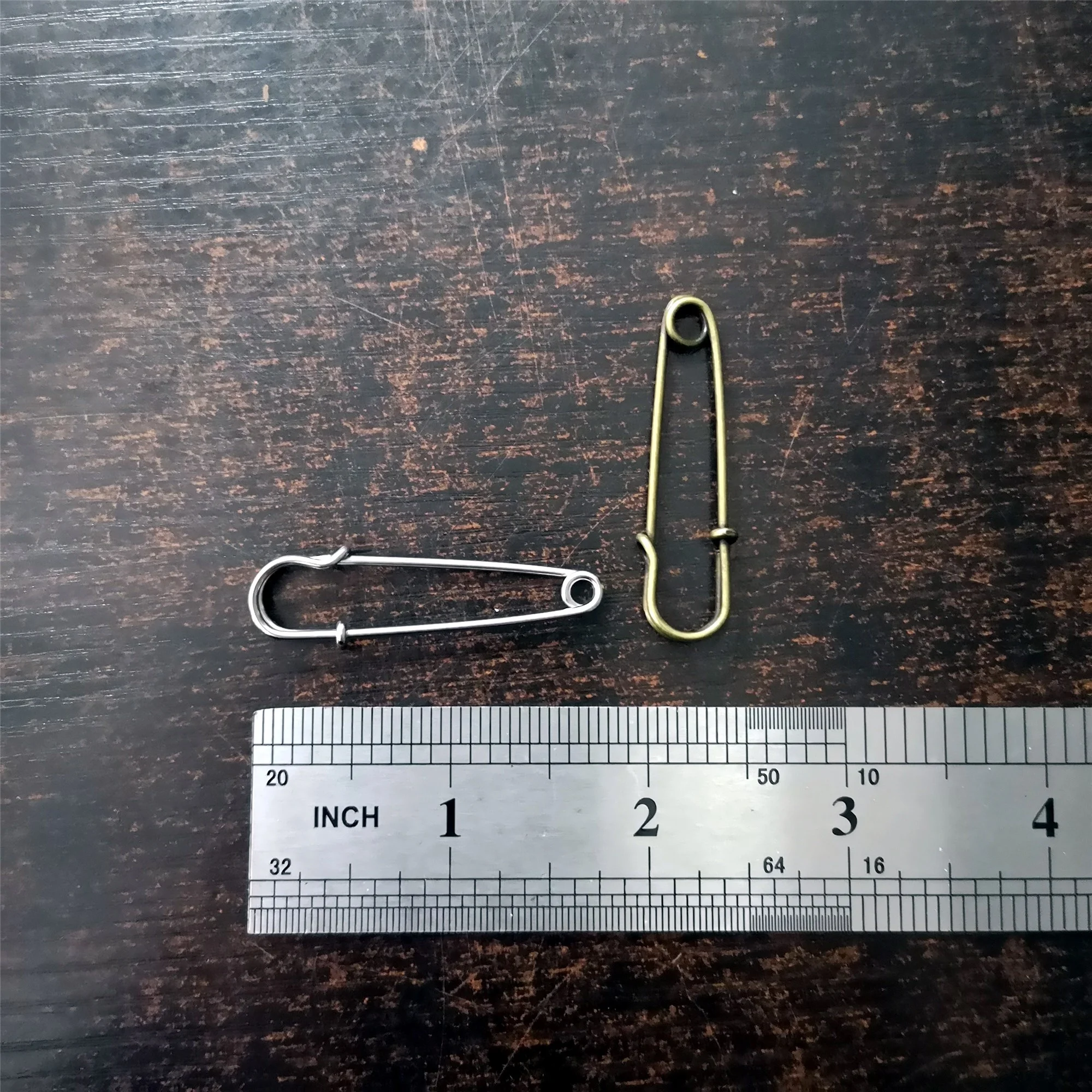 Wholesale Gold Safety Pin Rose Gold Gun Black High Quality Shiny ...