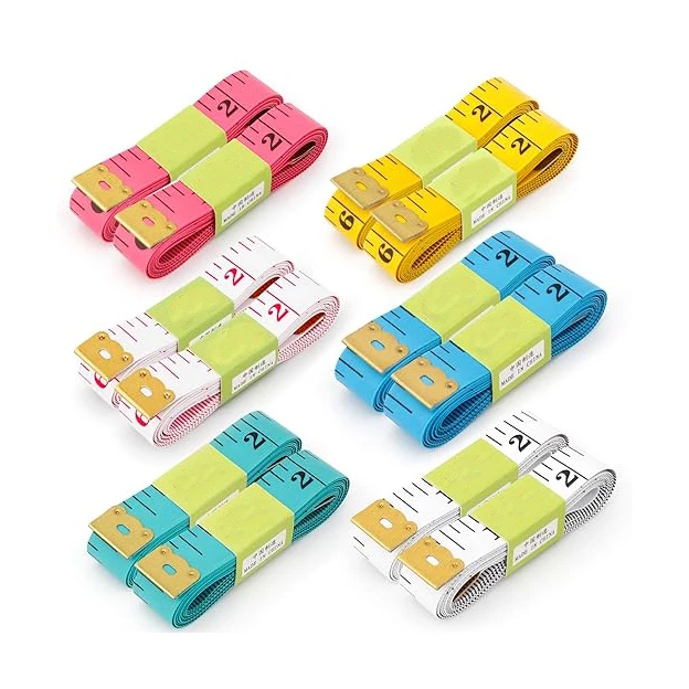 Double Scale Measure Flexible Measuring Soft Tape Ruler for Weight Loss ...