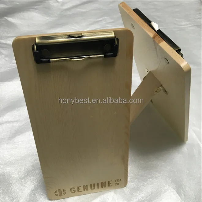 Wooden Clipboard Holder Stand - Perfect for Menu Display