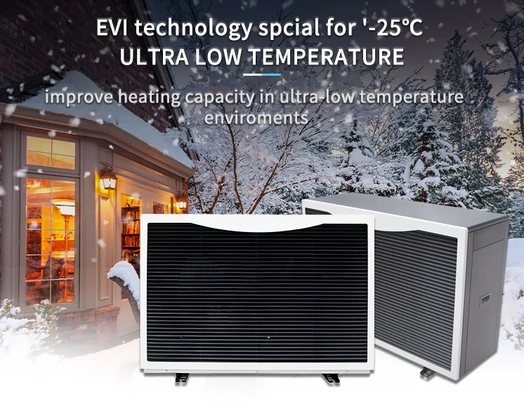 In Stock Europe Warehouse R290 Wifi Control 6kw 12kw 18kw Air Source Heat Pump Air Winter Home ...