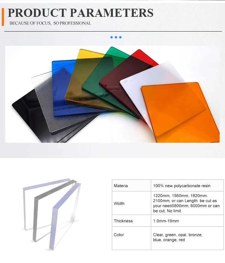 High Toughness 1-10mm Polycarbonate Roofing Panels Plastic Pc Sheet For ...