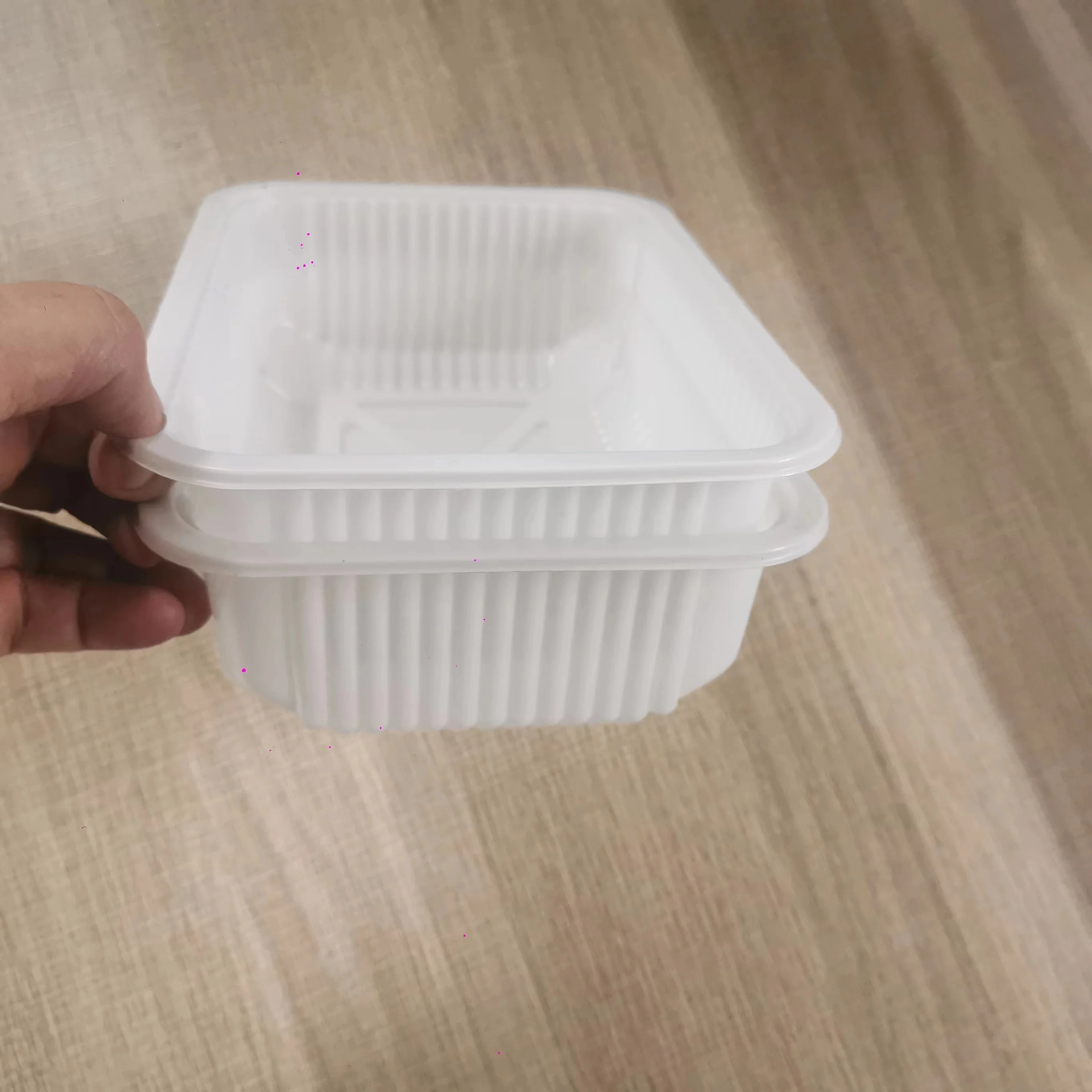 Wholesale Milky White Plastic Food Container Pp Transparent Packaging ...