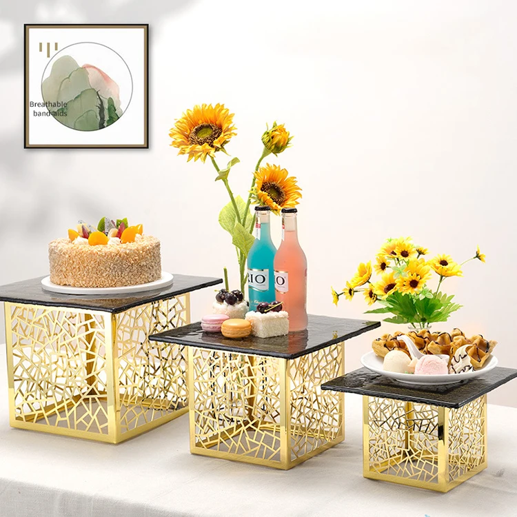 Tianxing Buffet Food Display Stand - Stainless Steel Dessert Riser