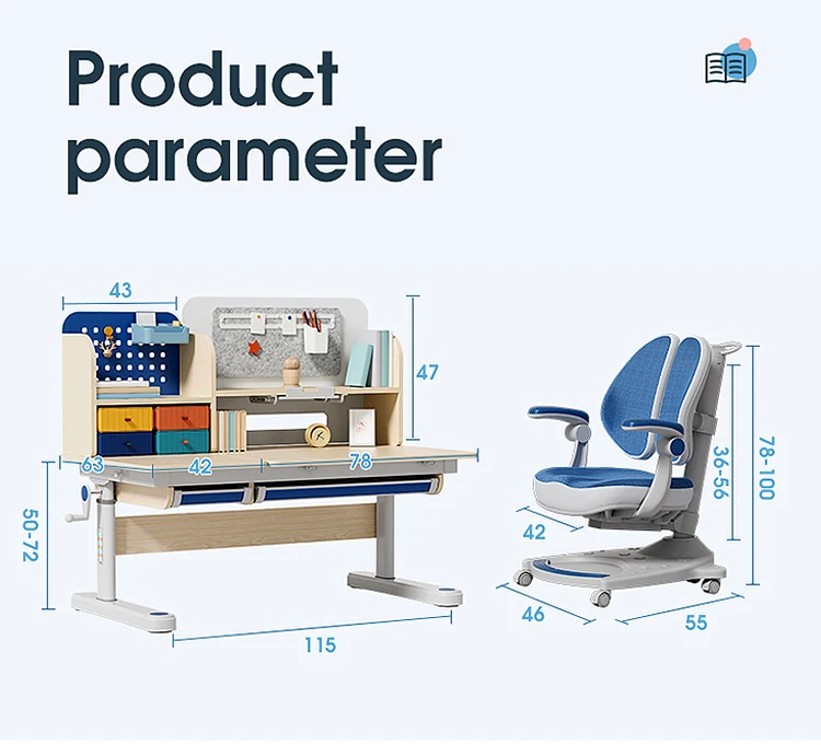 Ergonomic Children's Learning Desk - Adjustable & Stylish