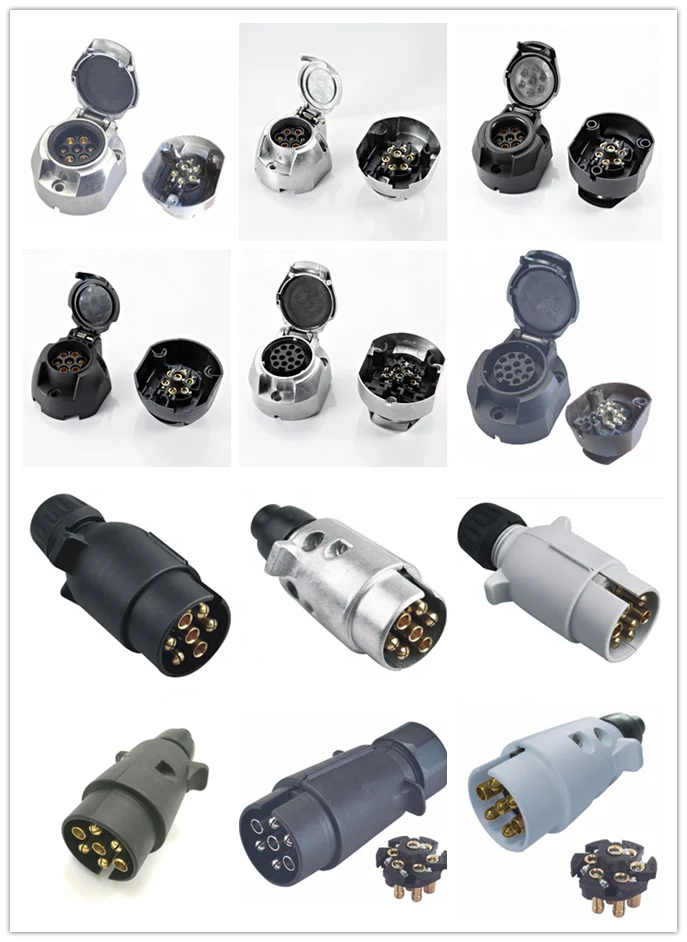 Trailer Socket 7pin Trailer Connector for Caravan and Boat Trailer ...