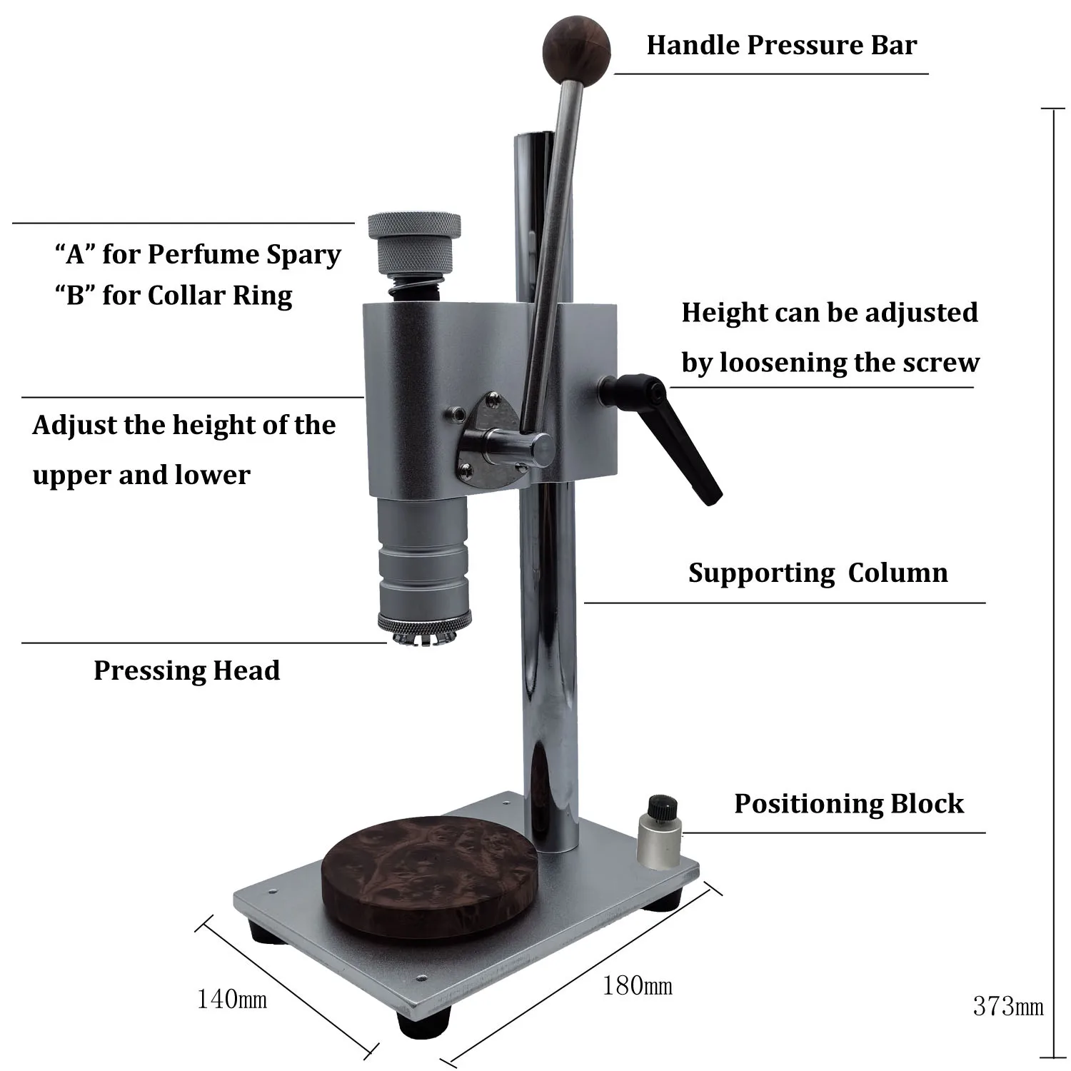 Semi-automatic Capping Tool for Perfume Bottles - 13MM, 15MM