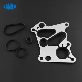 对于梅赛德斯 M271 W204 C180 C200 E200 Slk 滤油器外壳垫片散热器油冷却器垫片套件 Oe: 2711840280 ...