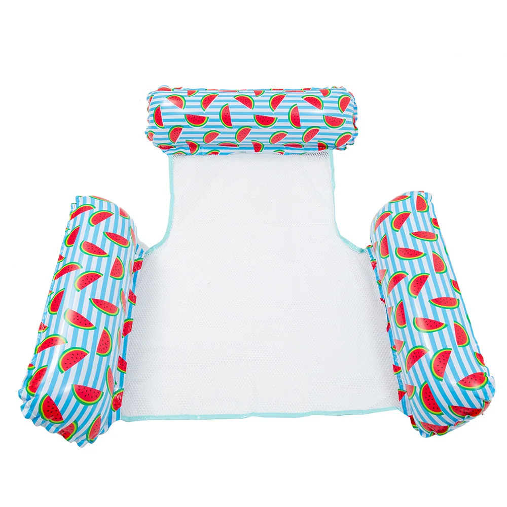Mesh Floating Bed Toy Inflatable Hammock Water Foldable Backrest ...