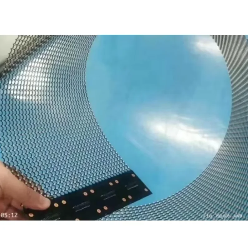 P10 Led Transparent Film Self-adhesive Transparent Led Film Flexible ...