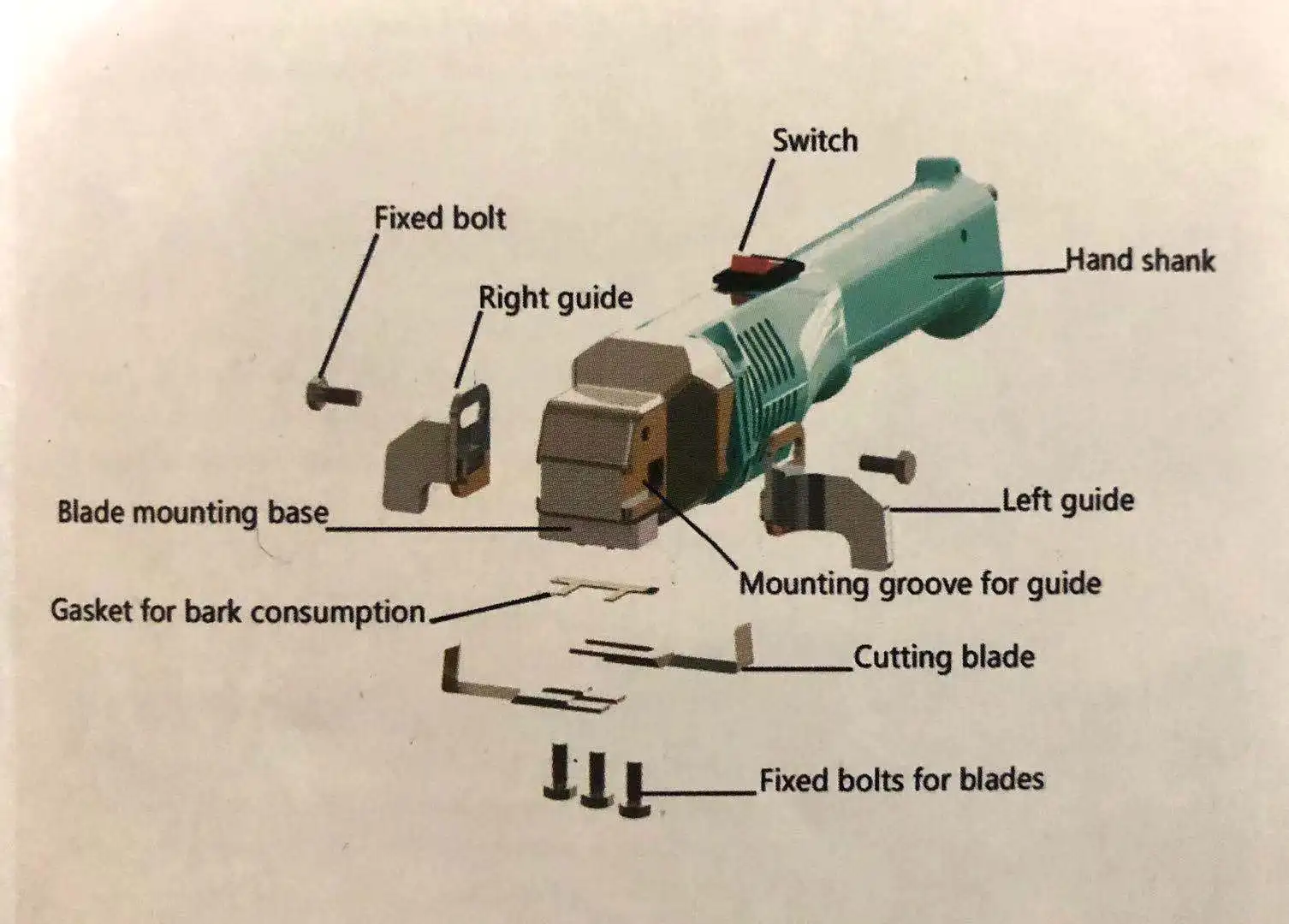 New Thai Electric Rubber Tree Tapping Knife - Efficient & Durable