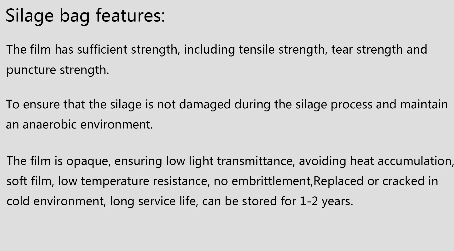 High Quality 50kg Silage Bags For Sale Silage Bags Agriculture Storage ...