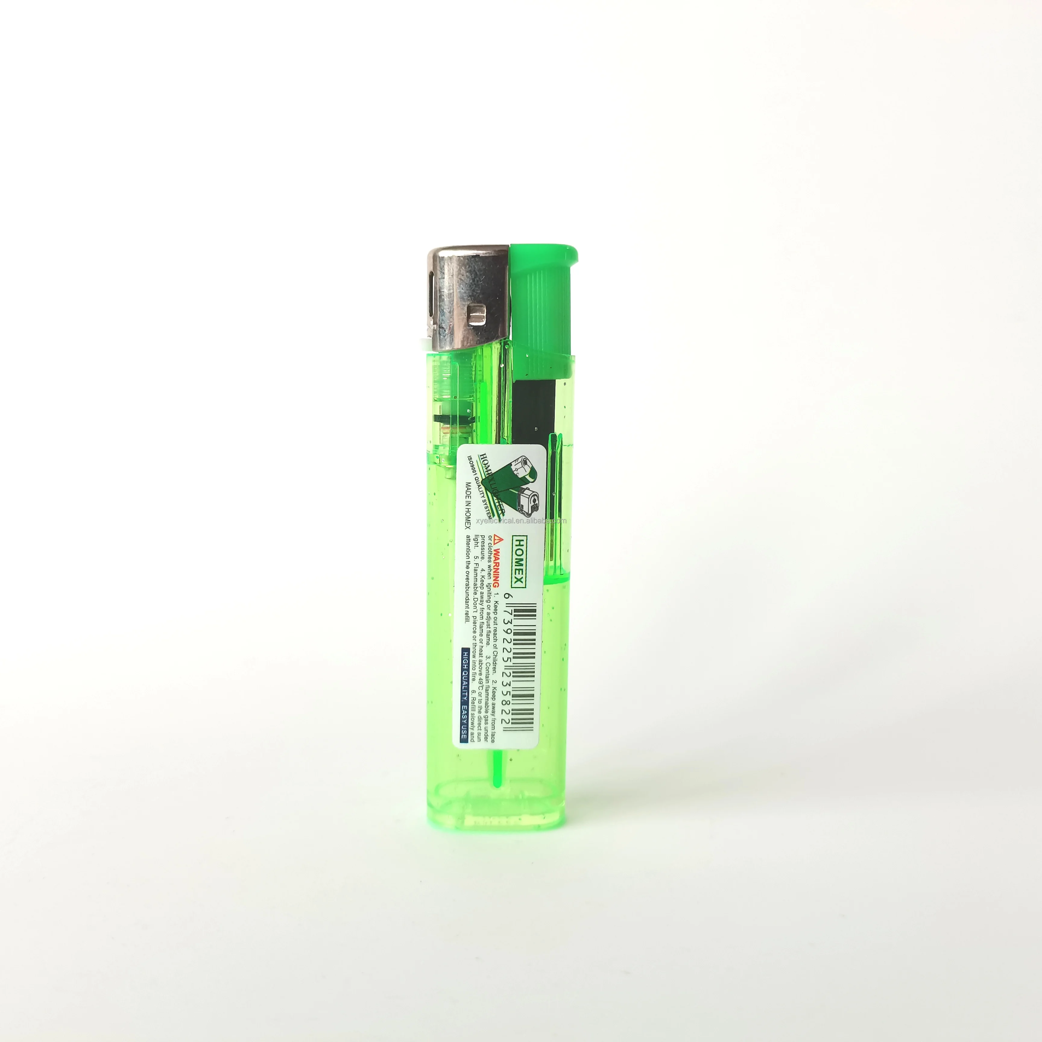 Transparent Plastic Smoking Electronic Lighter - ISO Quality