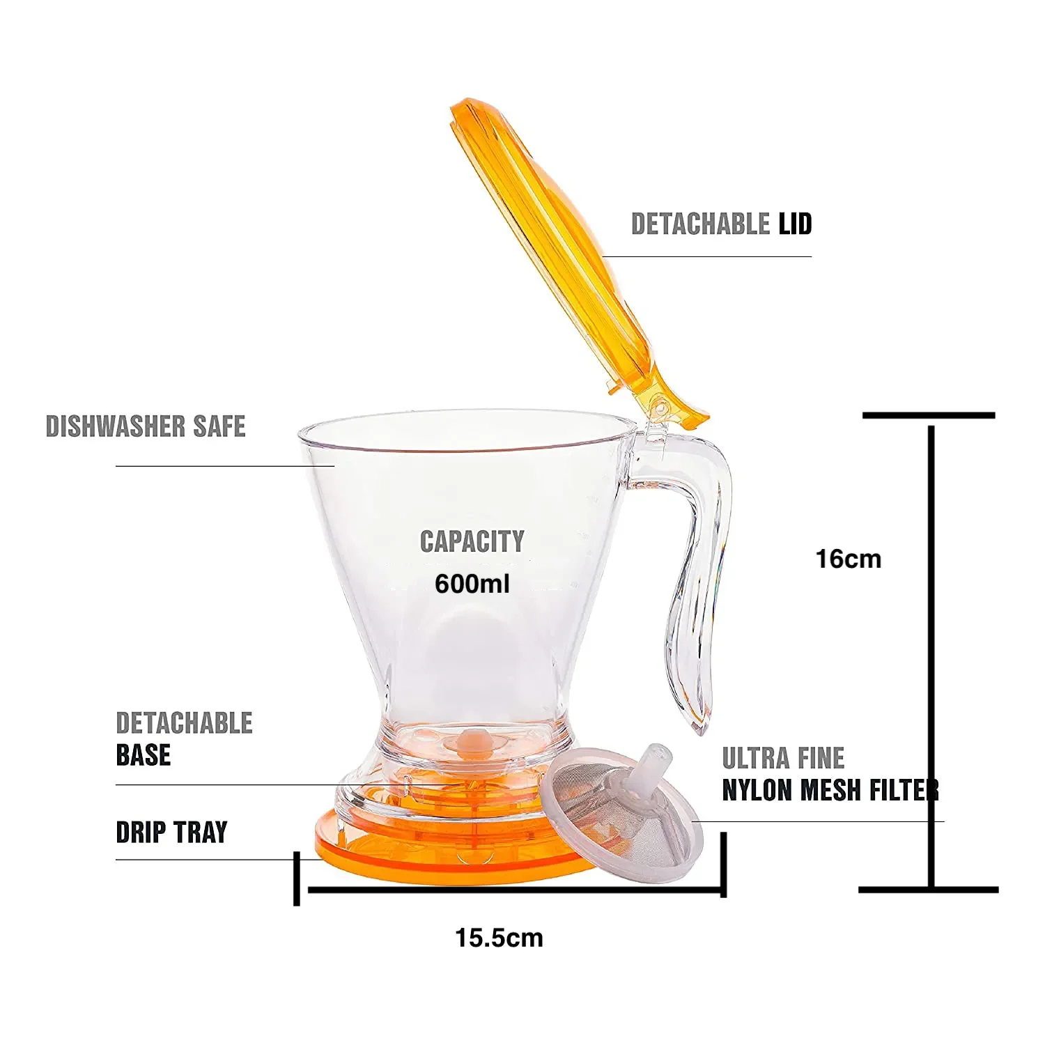 20 Oz 600ML EASY CLEAN Tea Steeper Magic Gravity Infuser