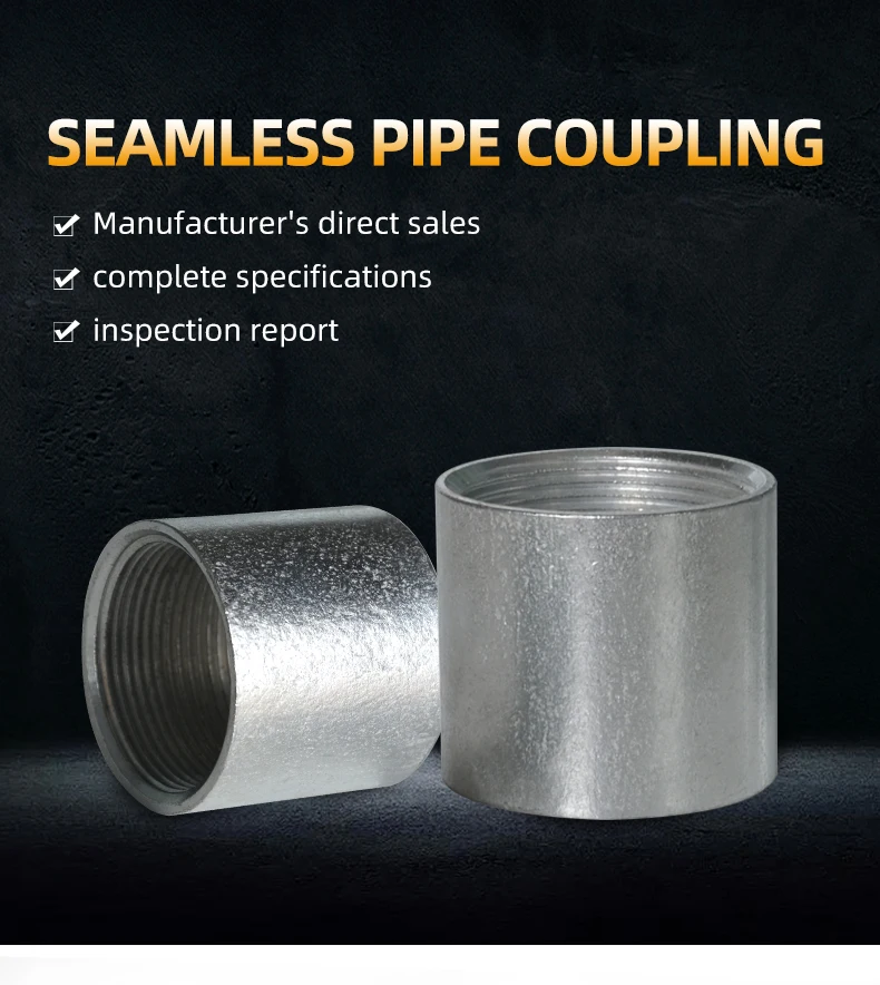 Galvanized & Black Mild Carbon Steel Pipe Fitting Coupling| Alibaba.com