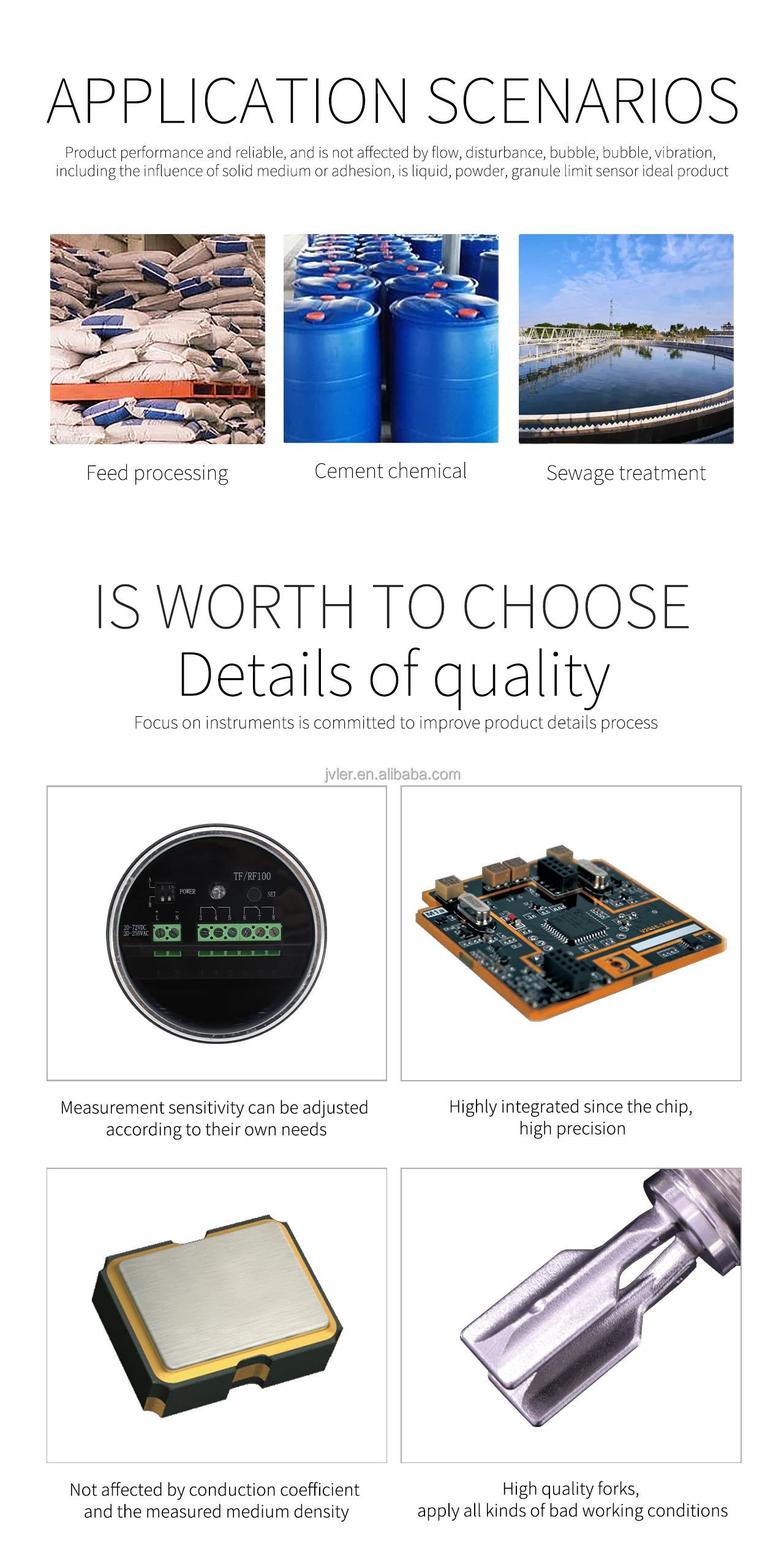 Tf-100 Ce Vibrating Tuning Fork Level Switch Point Level Detection For Alarm Monitoring And ...