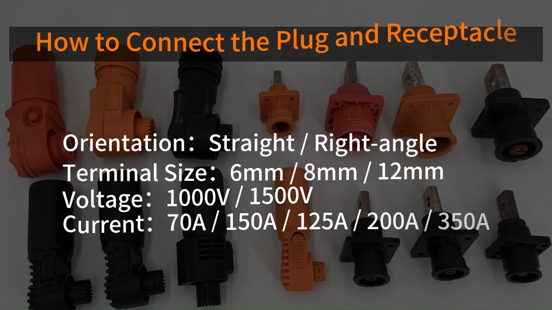Renhotec 8mm 1000v 150a Black Panel Mount High Voltage Energy Storage ...