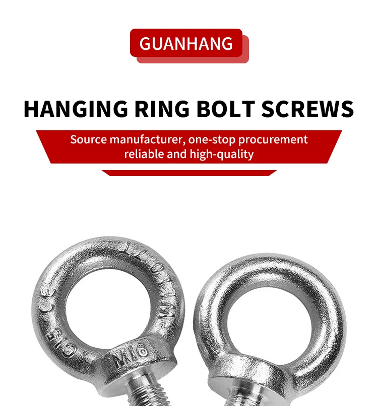 Din 580 Lifting Eye Bolt Galvanized Eye Bolt M22 Load 1.5t Ring Bolt - Buy Din 580 Lifting Eye ...