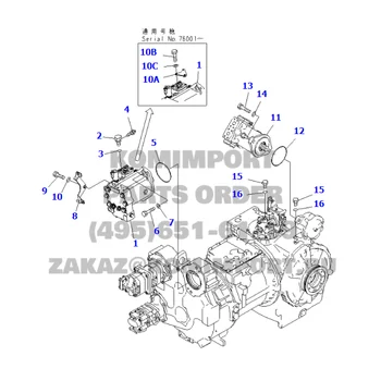 Huida D155 Bulldozer Hydraulic Pump Fan Motor 708-1h-00140 - Buy D155 ...