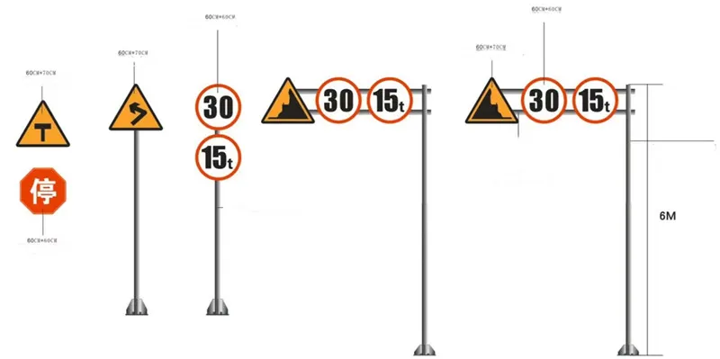 Aluminium Road Traffic Safety Signs Expressway Reflective Billboards ...