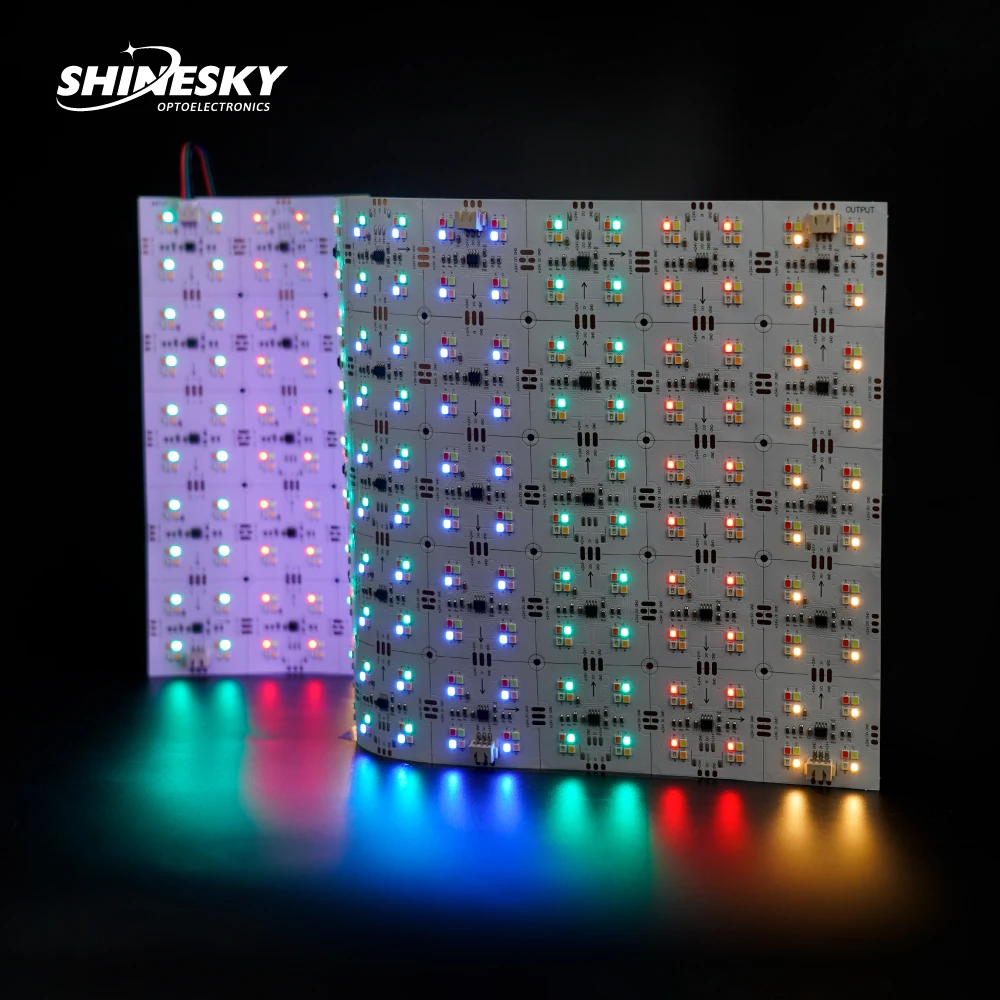 SHINESKY SPI RGBW LED panel SMD2835 bright Panel Flexible Backlight led ...