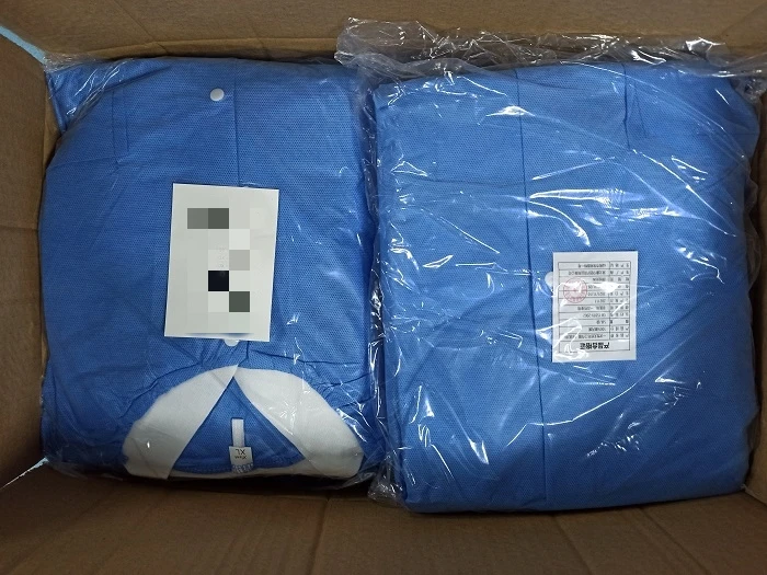 High Quality Oem Blue Green Pink Pp Sms Disposable Medical Lab Coat For ...