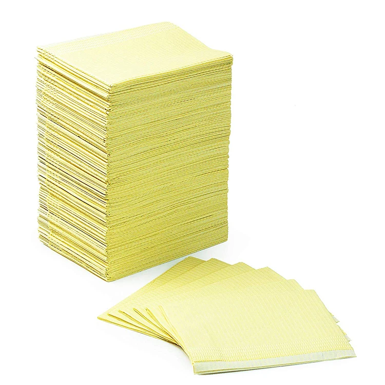 Waterproof Dental Supply Disposable Bib Self Adhesive Plastic Dental ...