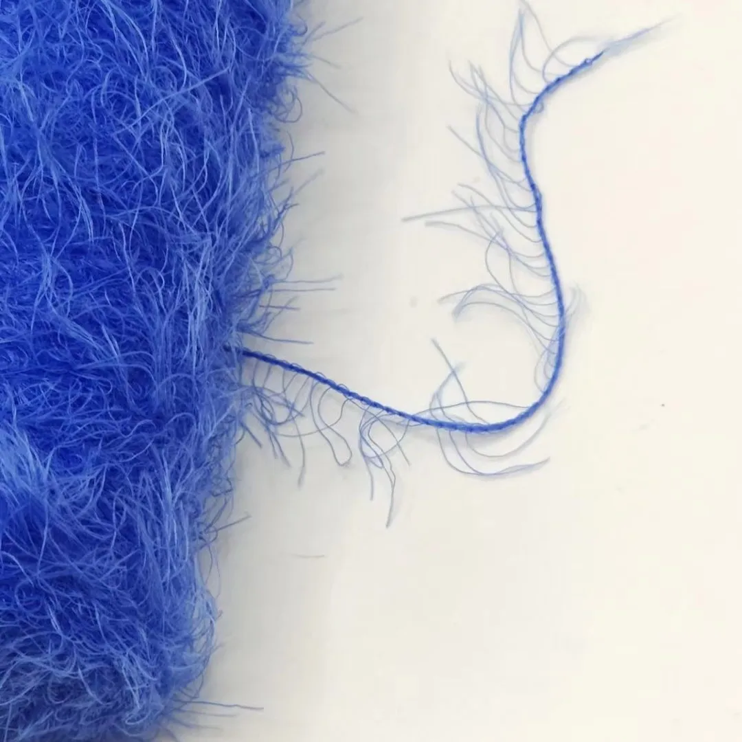 Factory Direct Sell 5cm 8cm Mink Yarn 100% Nylon Soft Fancy Yarn Hair ...