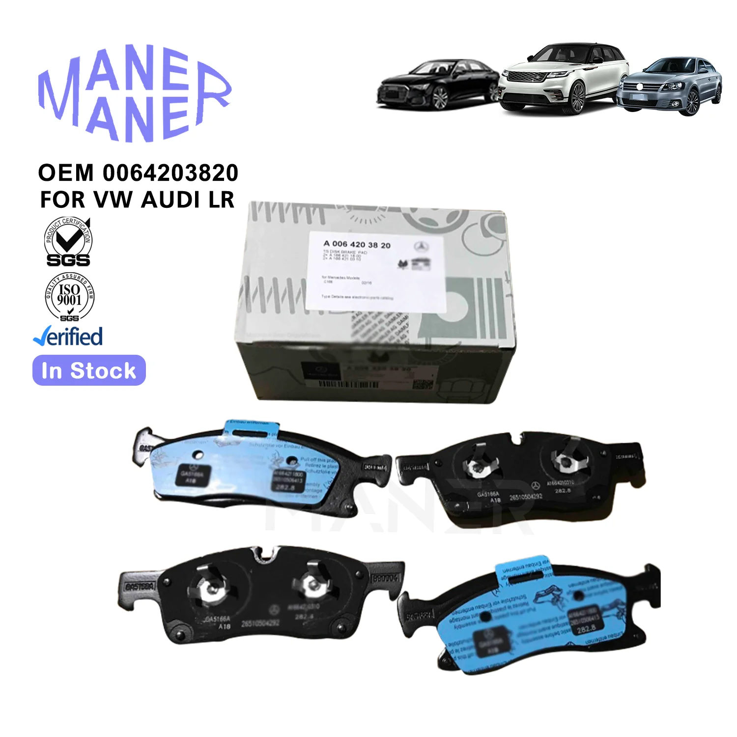 MANER Auto Brake Systems 0064203820 Manufacture Well Made Brake Pad for ...