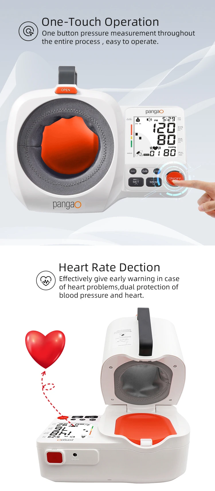 High End Digital Blood Pressure Monitor - Automatic & Accurate
