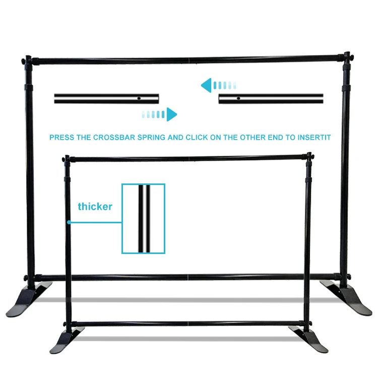 Large Format Jumbo Portable Backwall Banner Stand - ADMAX Media Wall
