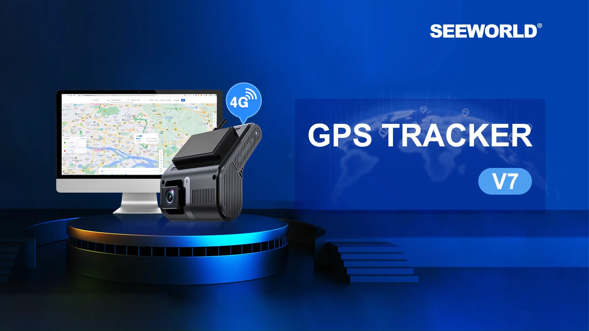 Seeworld V7 Front And Inside Mirror Dashcam Dual Lens Security Car Camera With Gps - Buy Dual ...